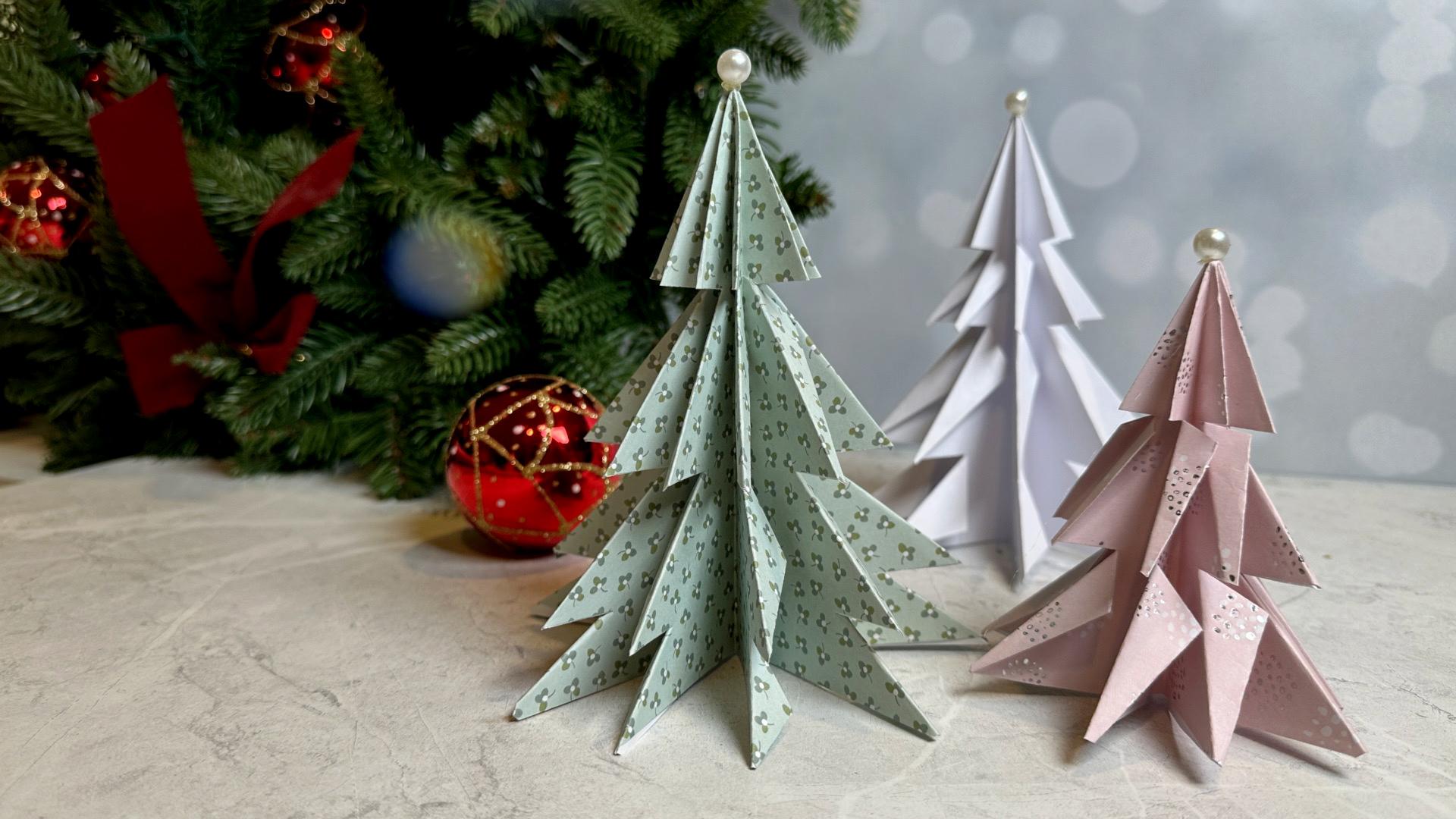Julepynt: Hvordan brette juletre av papir